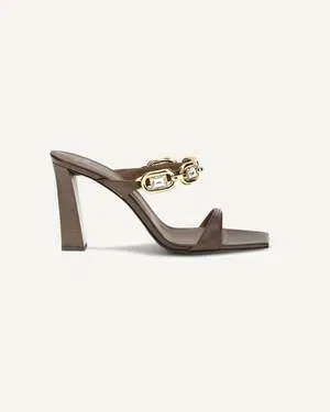 GIUSEPPE ZANOTTI Muse Chain Embellished Mules