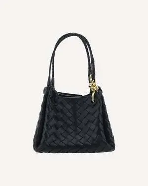 Bottega Veneta Small Parachute Shoulder Bag - Black