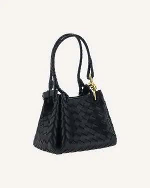 Bottega Veneta Small Parachute Shoulder Bag - Black