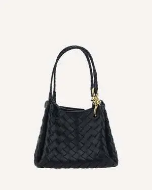 Bottega Veneta Small Parachute Shoulder Bag - Black
