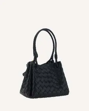 Bottega Veneta Small Parachute Shoulder Bag - Black