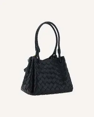 Bottega Veneta Small Parachute Shoulder Bag - Black