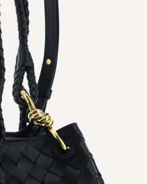 Bottega Veneta Small Parachute Shoulder Bag - Black