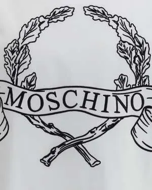 Moschino Maxi Laurel Crown Embroidery T-hirt
