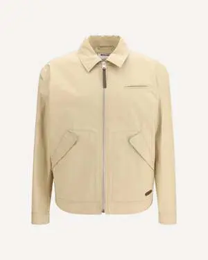 Moschino Zip Closure Jacket - Beige