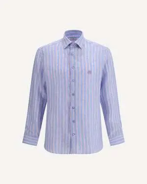Etro Striped Linen Shirt - Multicolour