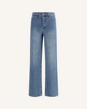 SELF-PORTRAIT Embellished Straight-leg Jeans