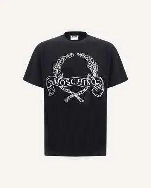 Moschino Maxi Laurel Crown Embroidery T-shirt