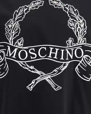 Moschino Maxi Laurel Crown Embroidery T-shirt