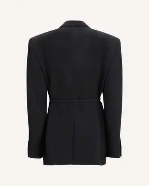 Balenciaga Barathea Wool Tailored Jacket