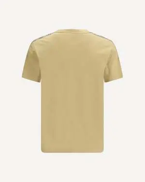Burberry T-shirt With Check Tris Ale - Beige