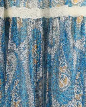 Etro Silk Crepon Maxi Skirt With Paisley Motif - Multicolour