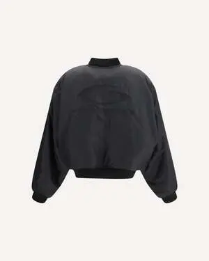 Balenciaga Technical Satinated Polyamide Bomber Jacket - Black