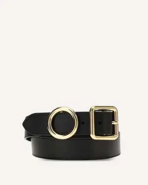 Jacquemus Leather Regalo Belt - Black