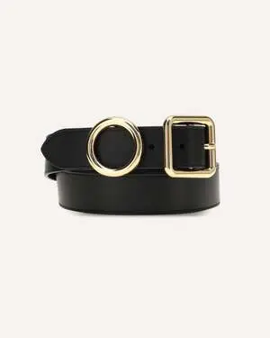 Jacquemus Leather Regalo Belt - Black