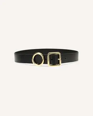 Jacquemus Leather Regalo Belt - Black