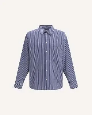 Balenciaga Embroidered Poplin Overized Hirt