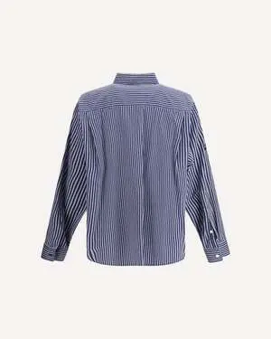 Balenciaga Embroidered Poplin Overized Hirt