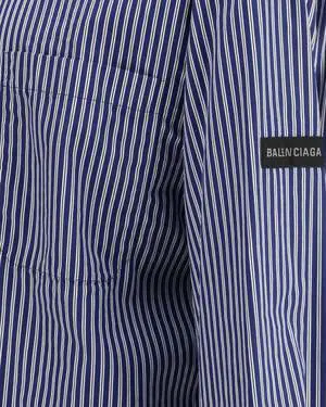 Balenciaga Embroidered Poplin Overized Hirt