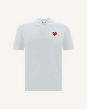 Play Comme Des Garcon Cotton Polo With Patch Ale