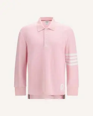 Thom Browne Piqué Long-sleeve Polo