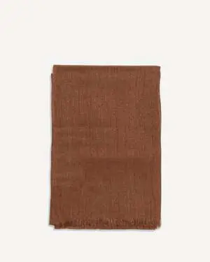Brunello Cucinelli Silk And Cashmere Scarf - Brown