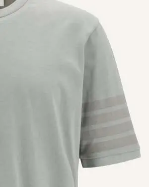 Thom Browne Bar Cotton Jersey T-shirt - Grey