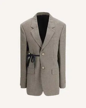 Balenciaga Single-breasted Vichy Jacket - Multicolour