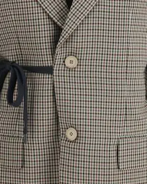 Balenciaga Single-breasted Vichy Jacket - Multicolour