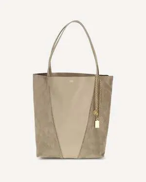 Chloé Spin Shoulder Bag - Beige