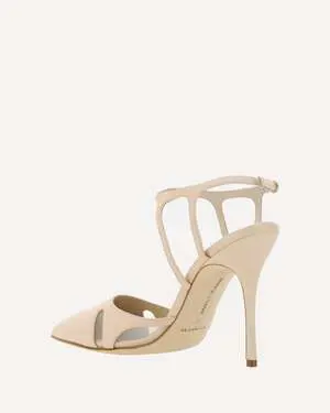 Manolo Blahnik Arcadia Fabio Leather Pumps