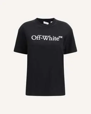 Off-White Big Logo Bookish" Cotton T-shirt