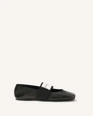 Givenchy Leather Sliced Square Ballerinas