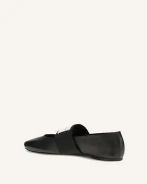 Givenchy Leather Sliced Square Ballerinas
