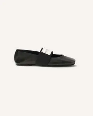 Givenchy Leather Sliced Square Ballerinas