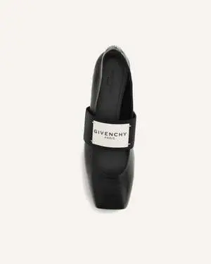 Givenchy Leather Sliced Square Ballerinas
