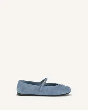 Prada Suede Leather Ballerinas