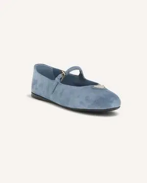 Prada Suede Leather Ballerinas