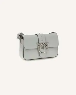 Pinko Mini Love Shoulder Bag - Grey