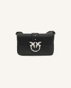 Pinko Mini Love Shoulder Bag - Black