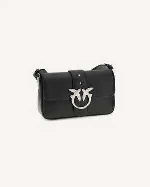 Pinko Mini Love Shoulder Bag - Black