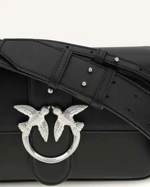 Pinko Mini Love Shoulder Bag - Black