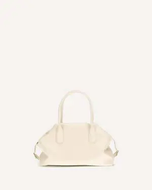 THEMOIRE Tallia Trank Medium Shoulder Bag - Cream
