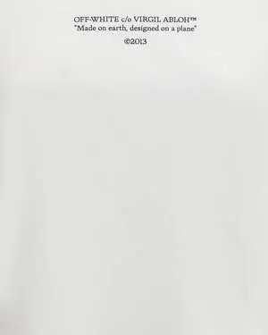 Off-White Made On Earth, Designed On A Plane" T-shirt - White