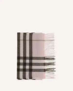 Burberry Check Cashmere Scarf - Pink