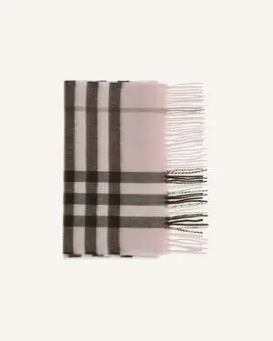 Burberry Check Cashmere Scarf - Pink