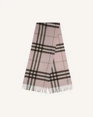 Burberry Check Cashmere Scarf - Pink