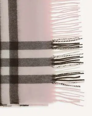 Burberry Check Cashmere Scarf - Pink