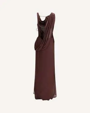 Andamane Minerva Long Dress - Brown
