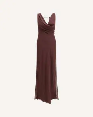 Andamane Minerva Long Dress - Brown